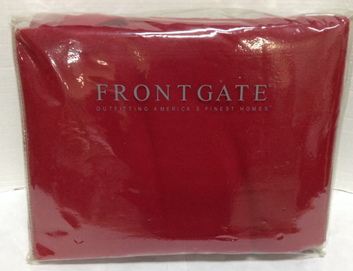 Frontgate Four Season low pile Cotton Merino Wool Bed Blanket King Red ...