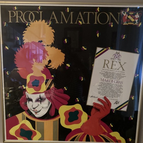 Reduced! Krewe Of REX 1980 Mardi Gras Poster Proclamation, Unframed | eBay