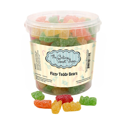 Fizzy Teddy Bears Sweets Bucket Pick and Mix Candy Retro Party Treats ...