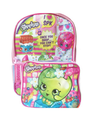 Shopkins Once You Shop Large Backpack with Detachable Lunch Box | eBay