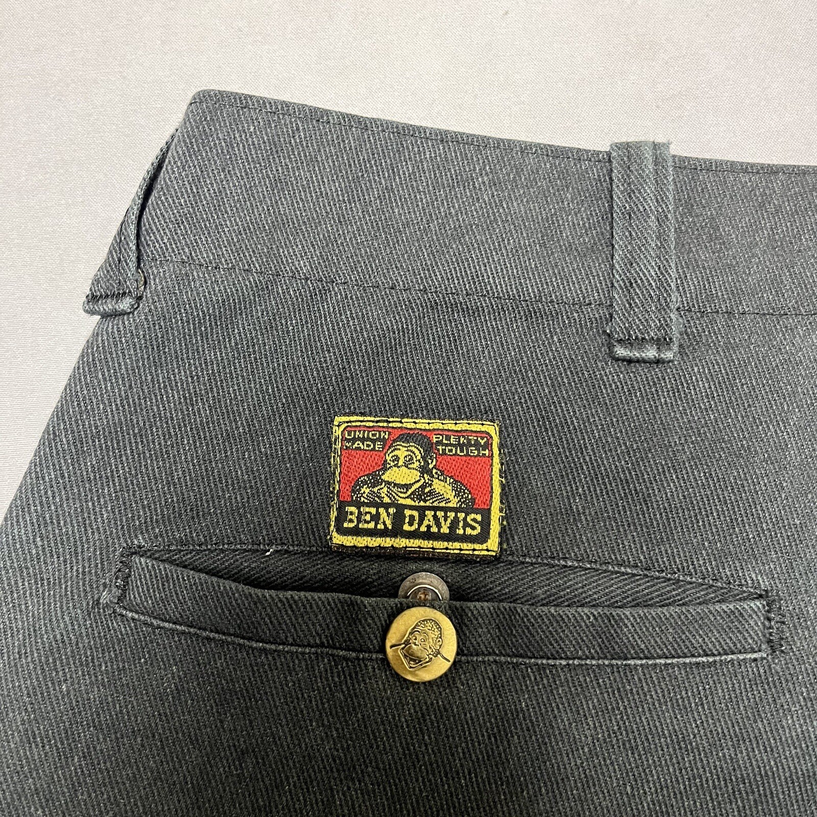 Vintage 60s 70s Ben Davis Union Made Yellow Tag Black… - Gem