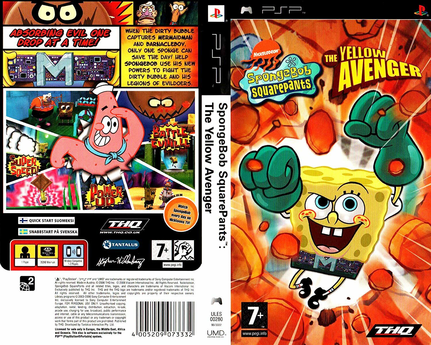 SpongeBob SquarePants: The Yellow Avenger (Sony PSP, 2006)🔥💿 | eBay