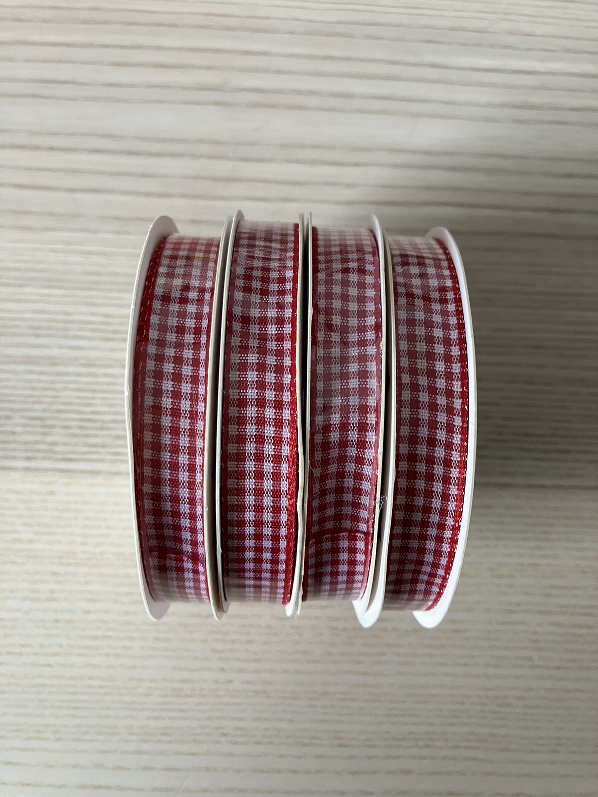 Red Gingham Ribbon 4 x 5 metres New | eBay UK