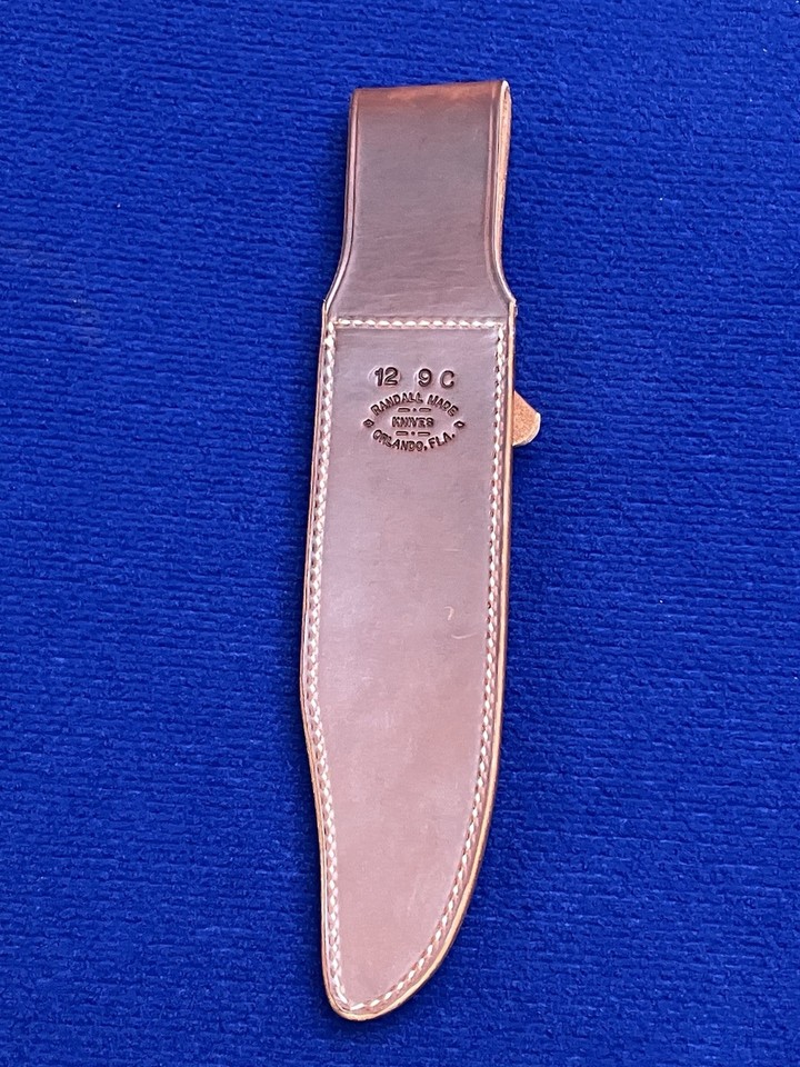 RANDALL MADE KNIVES MODEL 12-9” SPORTSMAN BOWIE W/ ORANGE G-10 HANDLE ...