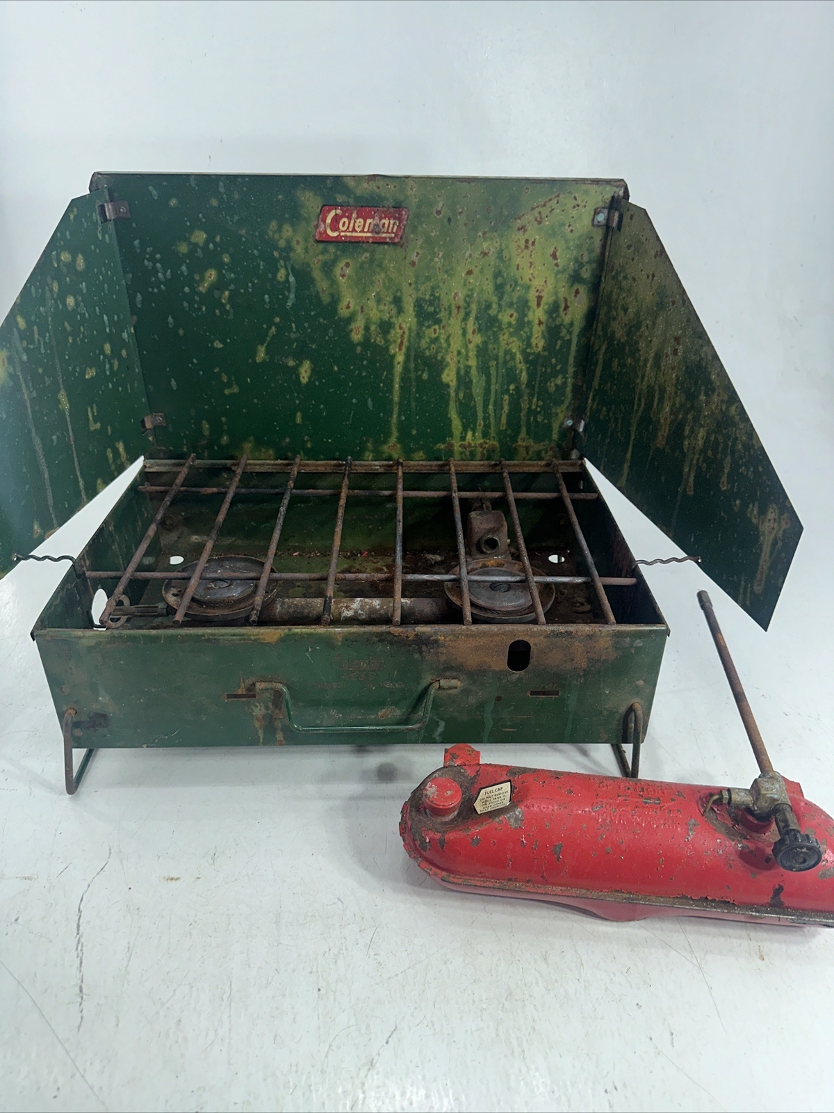 Coleman 425B 2 Burner Portable Camp Stove Grill Legs Camping Cooking ...