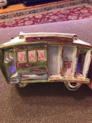 Relpo Trolley Cable Car Ceramic Planter Japan YS1260 Vintage (JL) | eBay