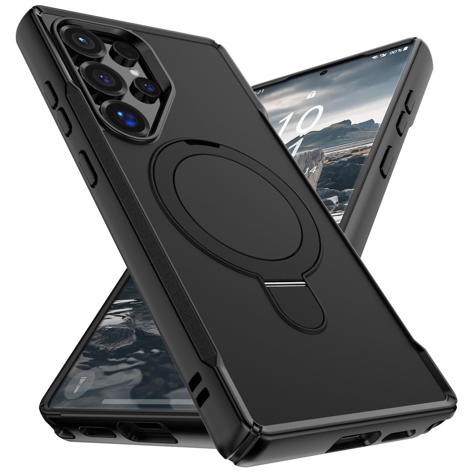 For Samsung Galaxy S24 Plus Ultra Magnetic Kickstand Case Cover Screen ...