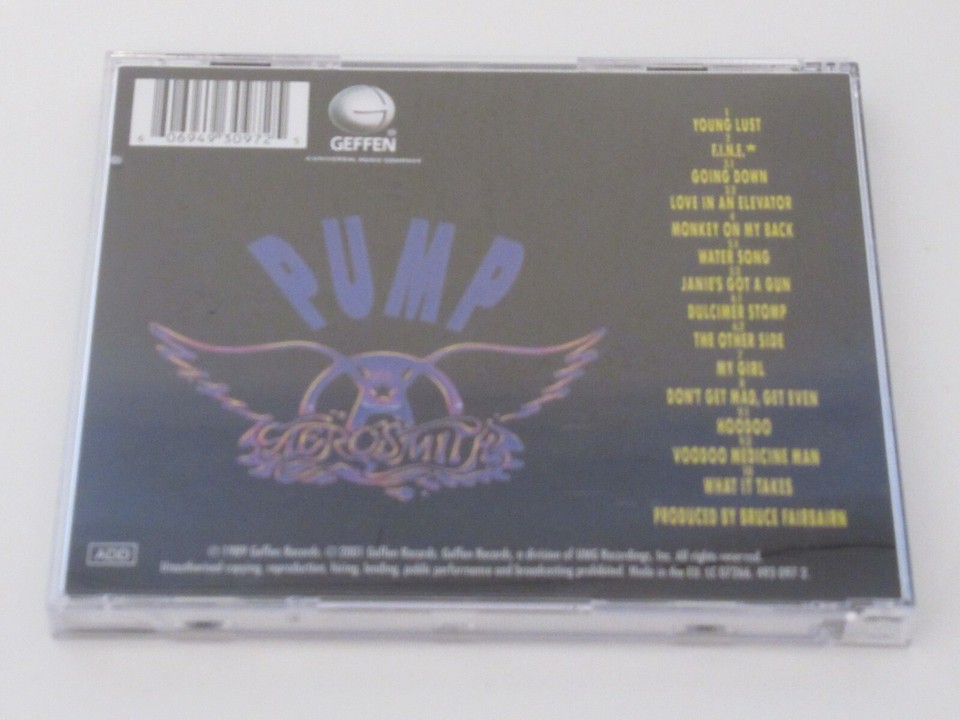 Aerosmith – Pump/Geffen Records – 493 097-2 CD Album | eBay