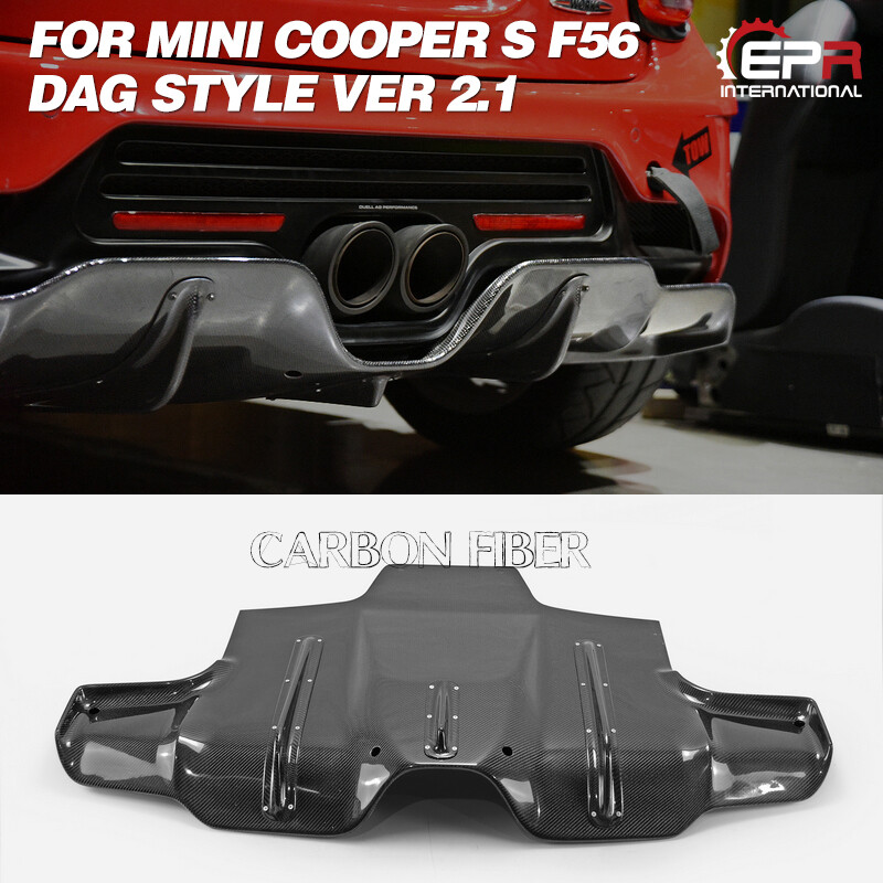 For Mini Cooper S F56 DAG Style Ver 2.1 Carbon Fiber Rear Bumper Under ...