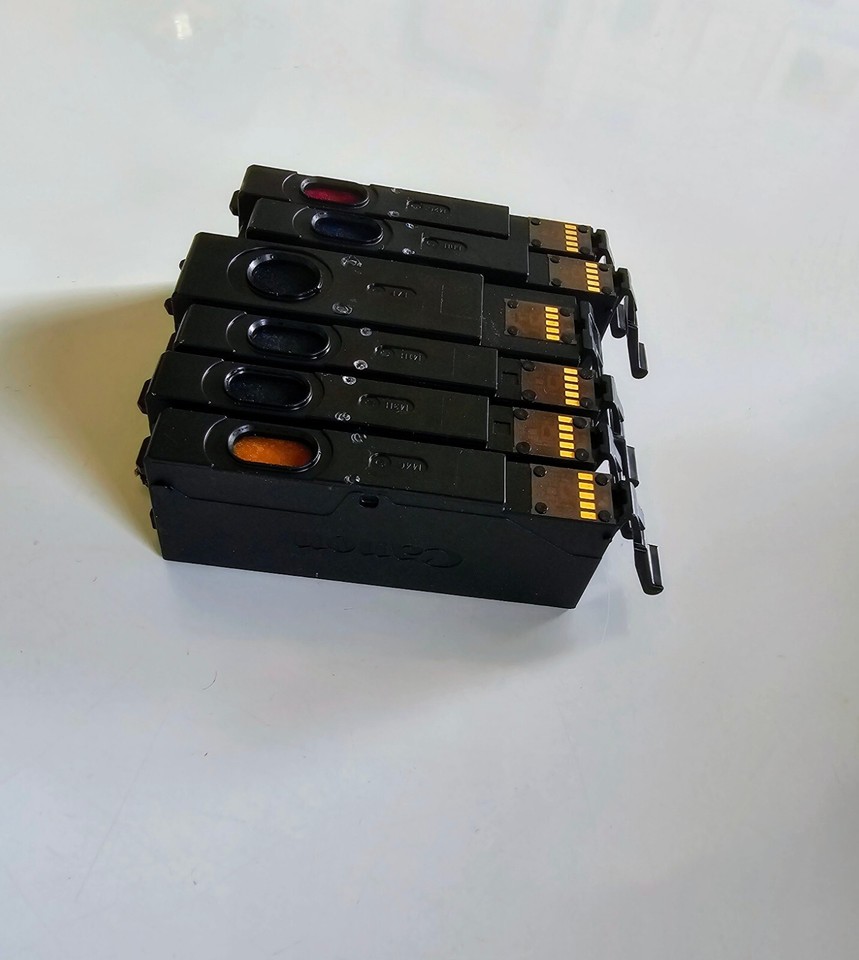 Used 6 Genuine Canon Ink Cartridges | eBay