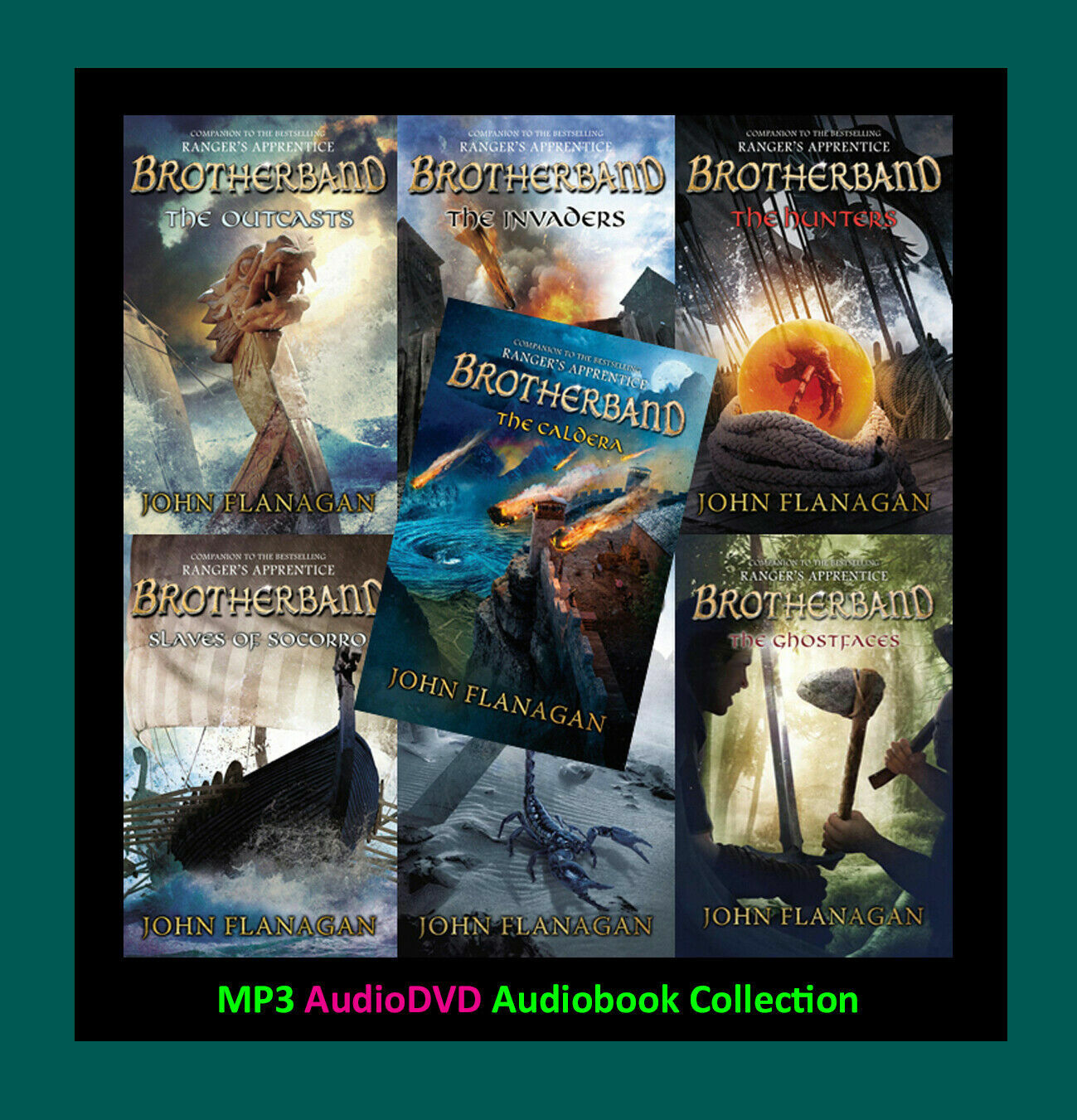 3The BROTHERBAND CHRONICLES Series By John Flanagan ~ 8 MP3 Audiobook ...