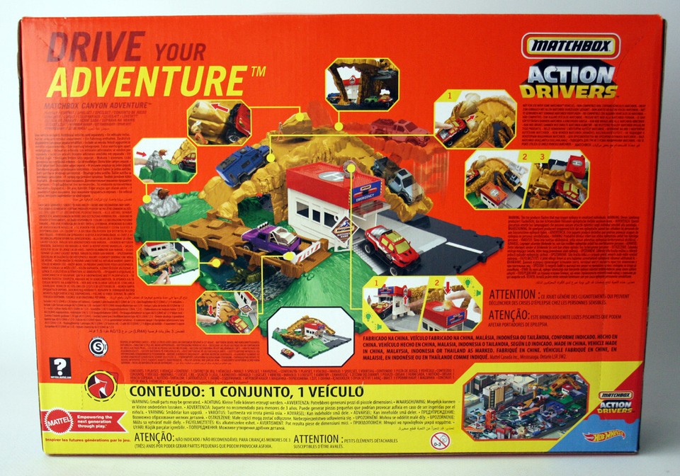 RARE 2021 MATCHBOX ACTION DRIVERS CANYON ADVENTURE PLAYSET NEW SEALED ...