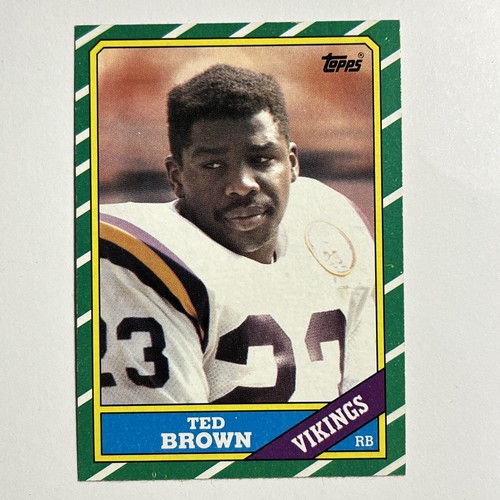 1986 NFL Topps Ted Brown Minnesota Vikings #295 NM | eBay