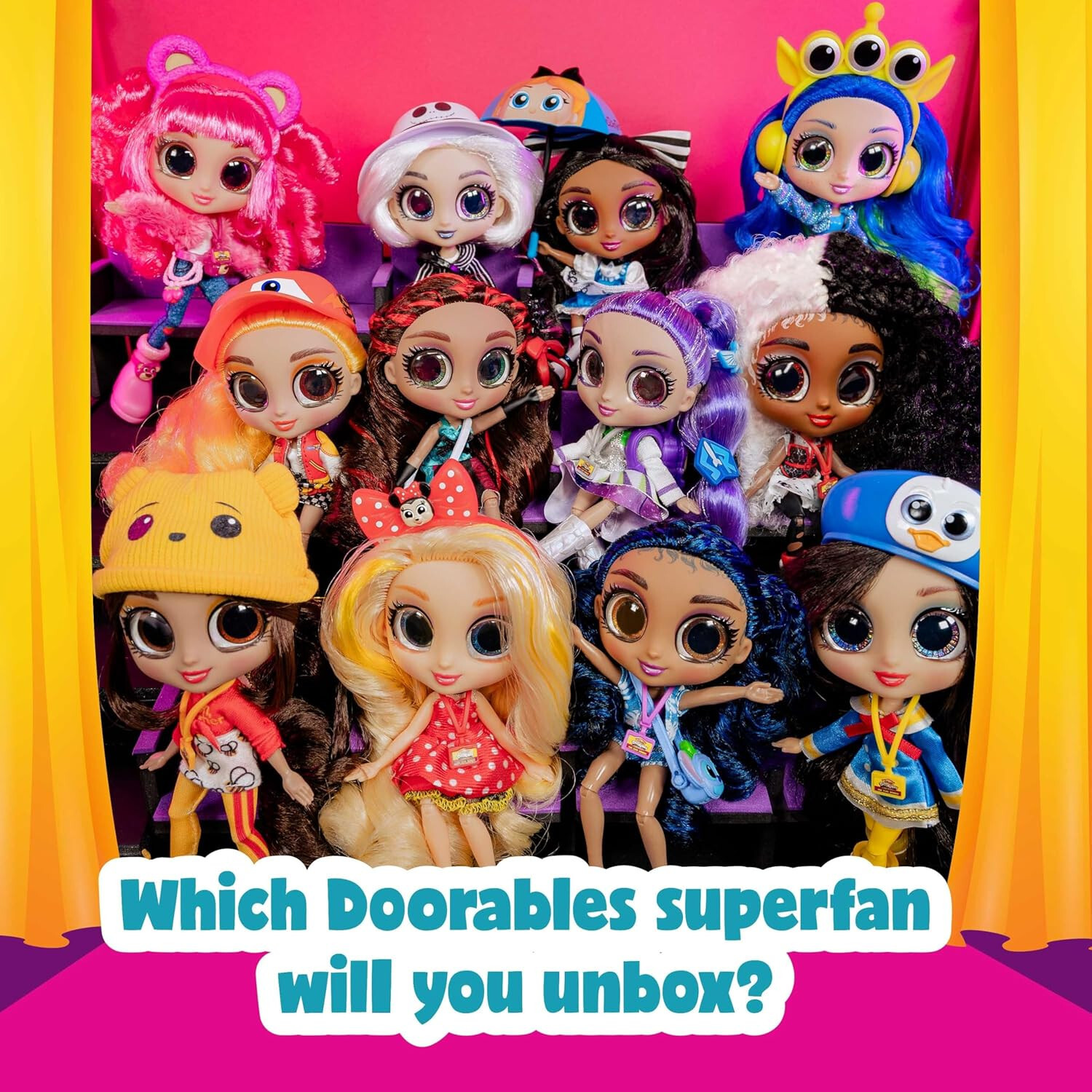 Disney Doorables Adoorbs! Series 1 Surprise Superfan Doll COMPLETE SET ...