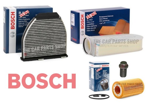 POLLEN AIR OIL FILTER FITS MERCEDES E220 BLUETEC W212 BOSCH SERVICE ...
