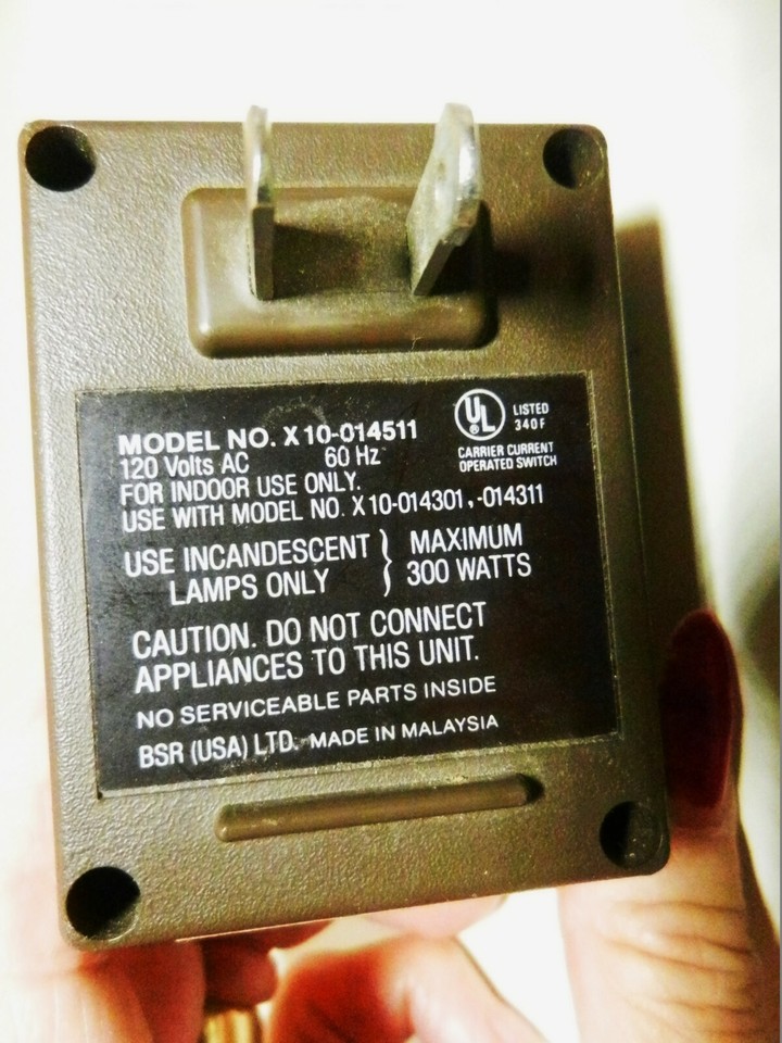 BSR Lamp Module X10-014511 300 Watts AC Remote Control 2 Prong Home ...