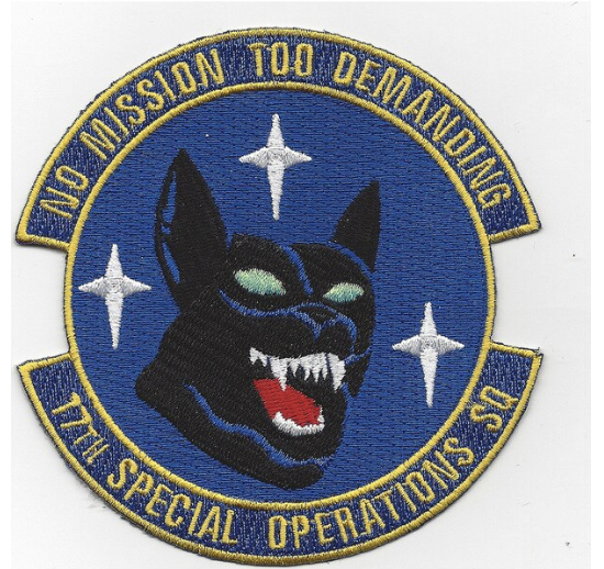 4.25" AIR FORCE 17TH SOS SPECIAL OPERATIONS SQUADRON EMBROIDERED PATCH ...