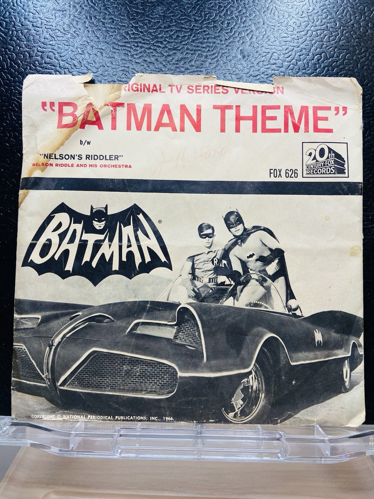 Batman Theme / Nelson's Riddler 20TH FOX 7" Single 45 Record Original ...
