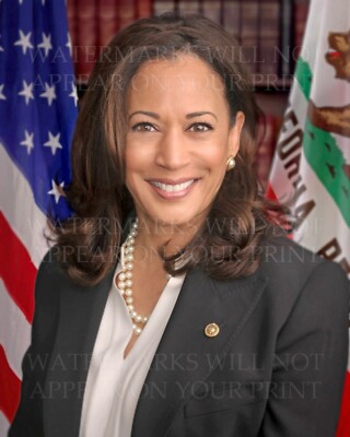 Kamala Harris US Senate official 2017 portrait, 8x10 real photo print ...