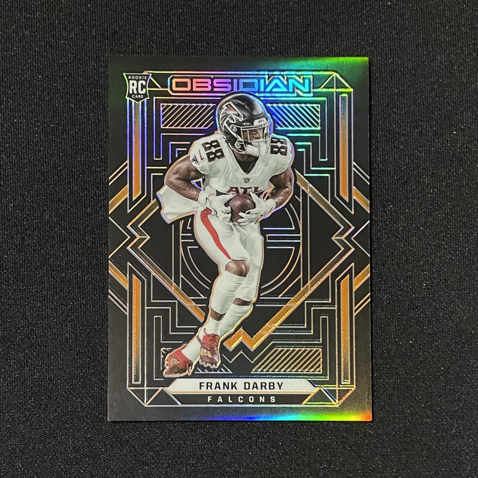 2021 Panini Obsidian Frank Darby Orange Etch Rookie RC #151 /75 Atlanta ...