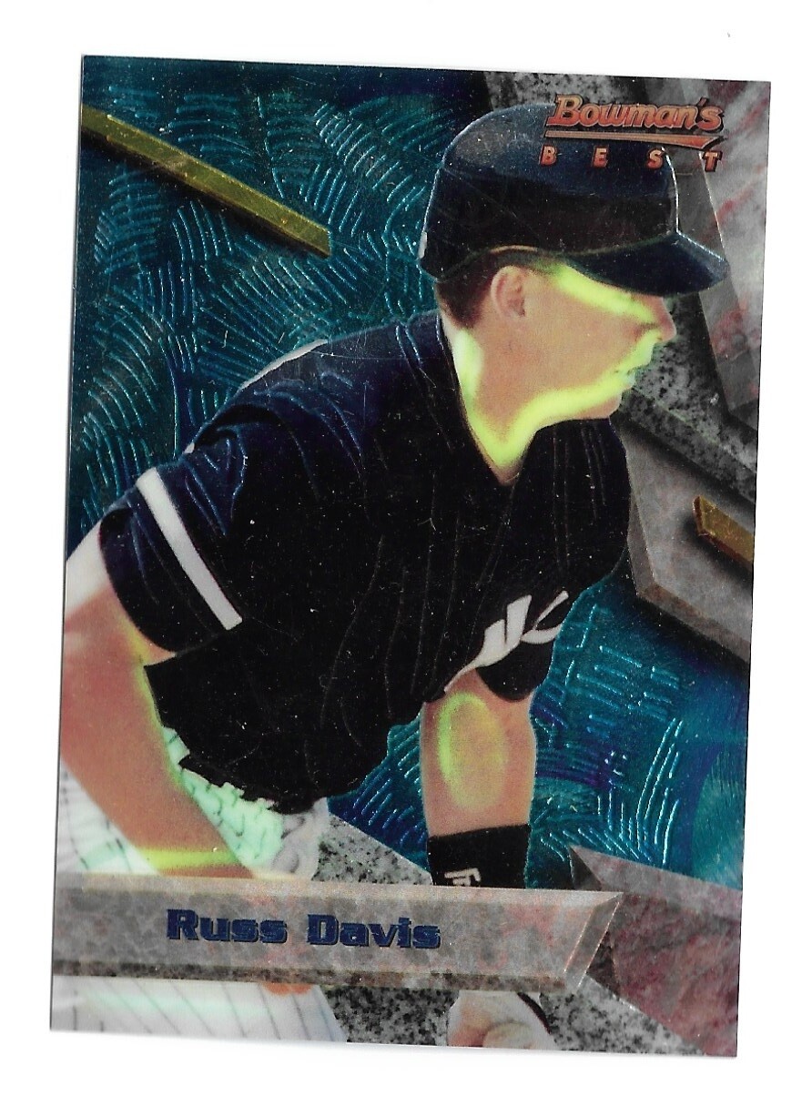1994 Bowmans Best Russ Davis 39 New York Yankees Baseball Card Vintage ...