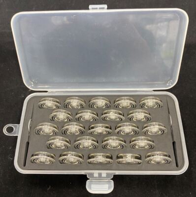 Bobbin Storage Box for Large bobbin with 23 "163131S" Bobbins | eBay ...