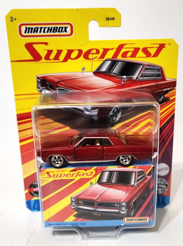 Matchbox Superfast 1964 Pontiac Grand Prix Red 1:64 Diecast Model ...