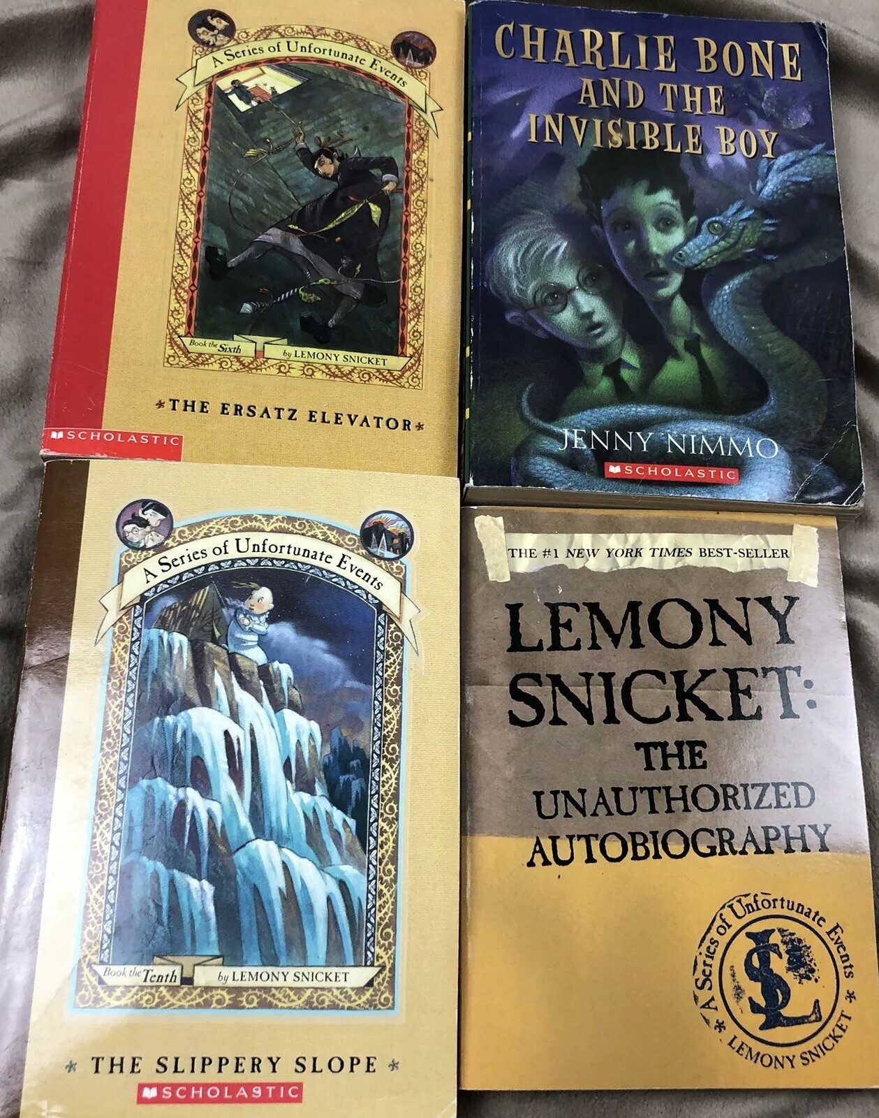 Lot of 4 Pre-Teen Tween Chapter Books Charlie Bone, Lemony Snicket ...