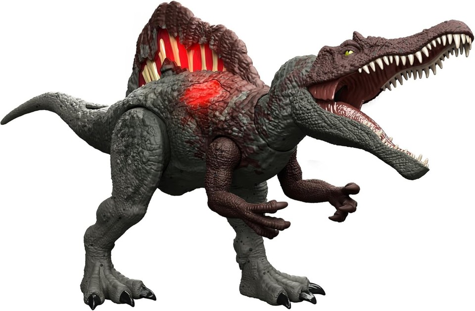MATTEL JURASSIC WORLD Damage! Hikaru Spinosaurus Figure HXF62 Height 10 ...