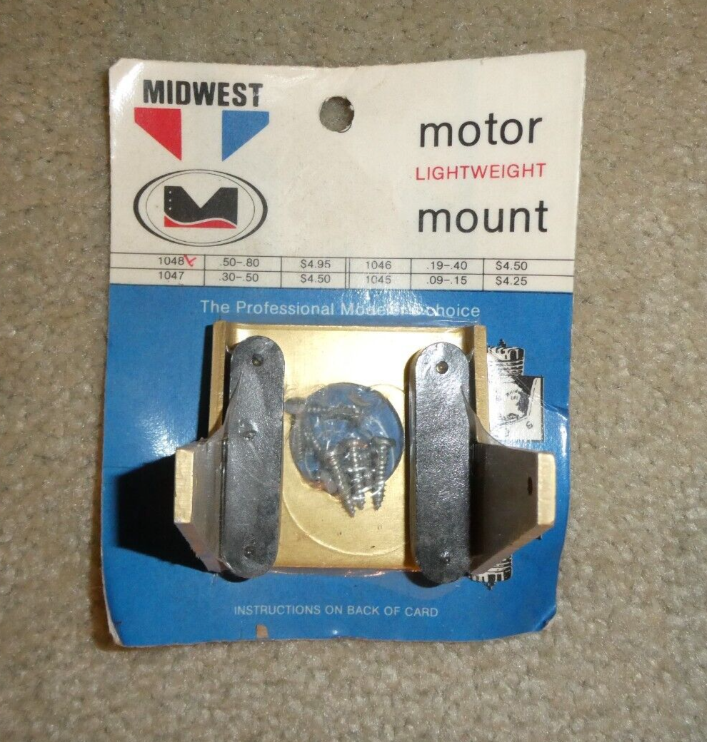 Vintage RC Airplane Part Midwest Engine Mount .5 to .80 #1048 NIP #2 | eBay