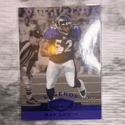 2019 Panini Plates & Patches Legends Ray Lewis /60 #104 Baltimore ...