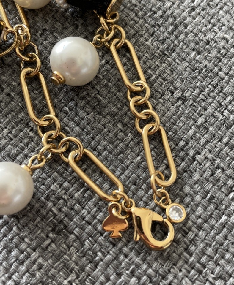 Kate Spade Charm Bracelet Tea Cups Pearls | eBay
