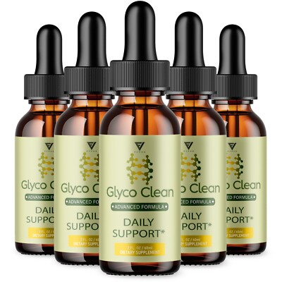 (5 Pack) Glyco Clean Drops GlycoClean Advanced Glycogen Support Formula ...