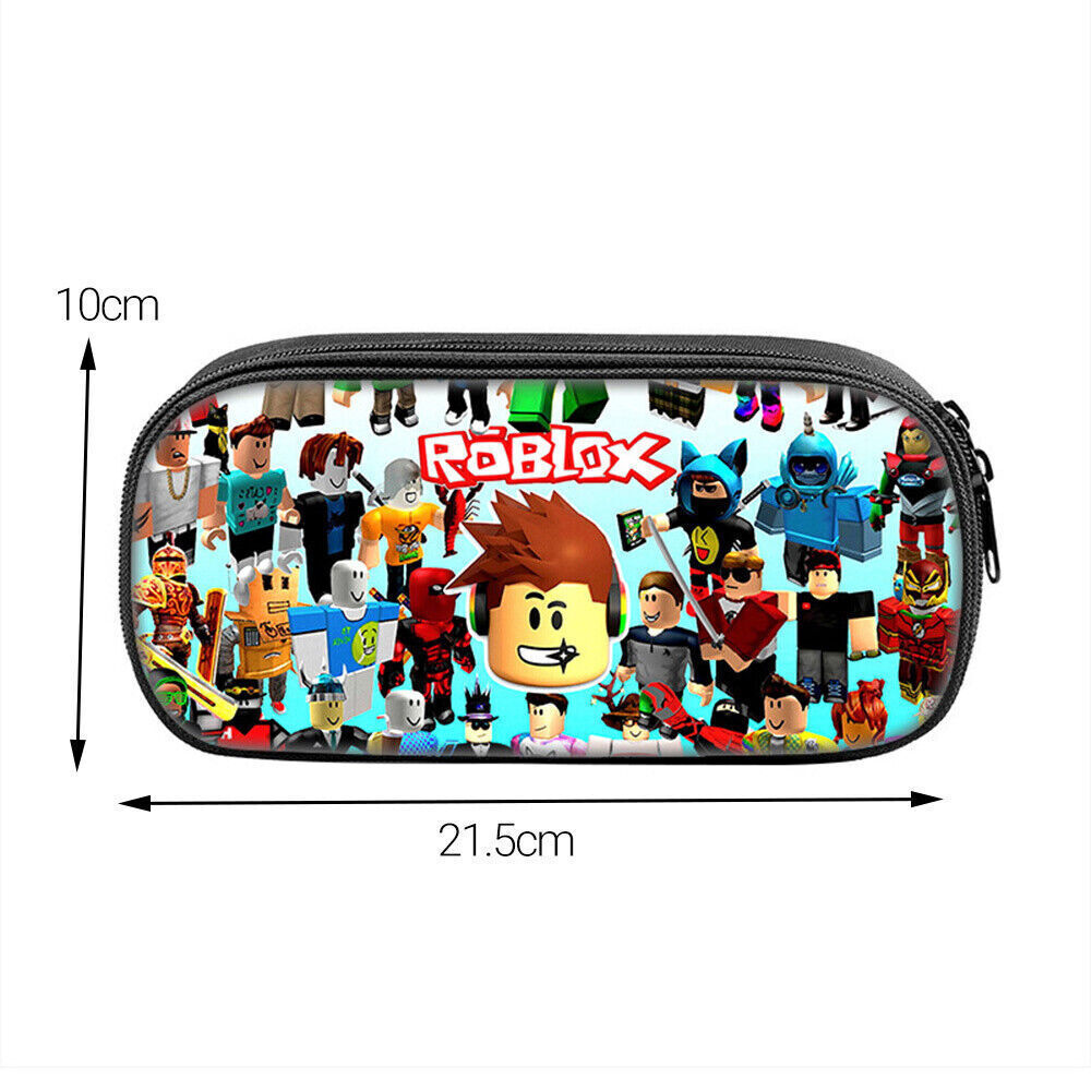 Roblox Game Pencil Case Zipper Pen Bag Kids School Student Stationery ...