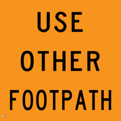 Use Other Footpath Sign - Aluminum Metal Sign for Swing Stand (SWS6050 ...