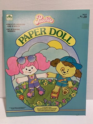Vintage 1980's Paper Doll Books New Uncut Complete POOCHIE | eBay