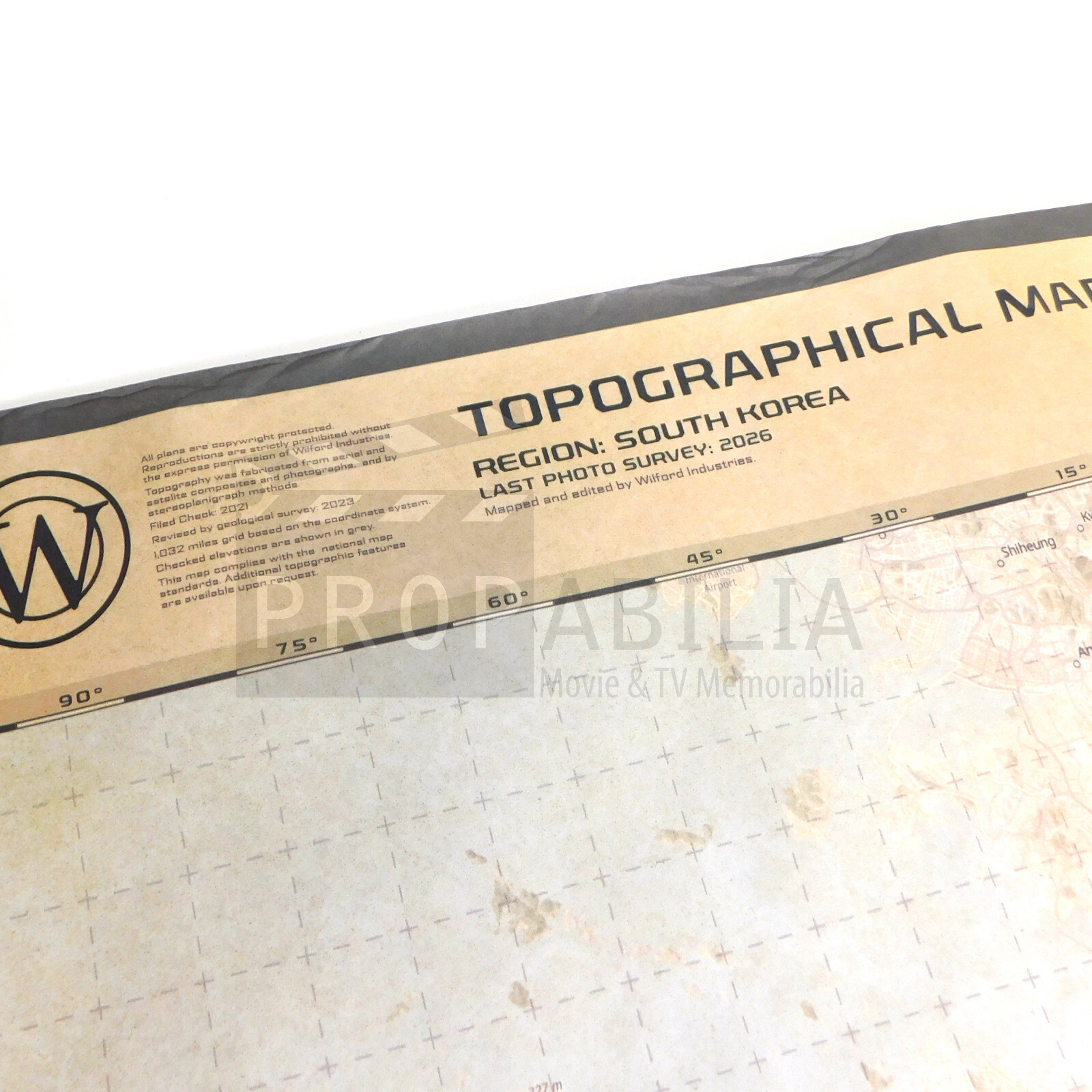 SNOWPIERCER Wilford Industries Snowpiercer Map Original Prop S03E01 ...