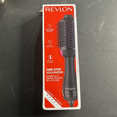 Revlon One-Step Hair Dryer & Volumizer Hot Air Brush Red Color RVDR5222 ...