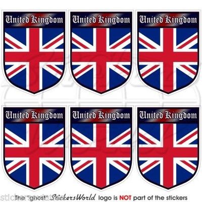 ROYAUME- UNI Adhésif En Vinyle Stickers Autocollant 40mm x6 | eBay