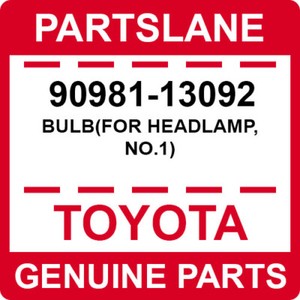 90981-13092 Toyota OEM Genuine BULB(FOR HEADLAMP, NO.1) | eBay