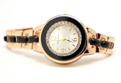Chaoyada Black Gold Tone Women's Watch NEEDS Battery | eBay