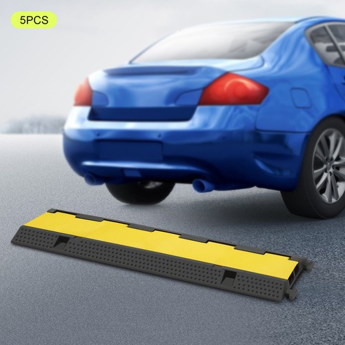 5Pcs 2 Channel Speed Bumps Wire Hose Cover Guard Cable Protector Ramp ...