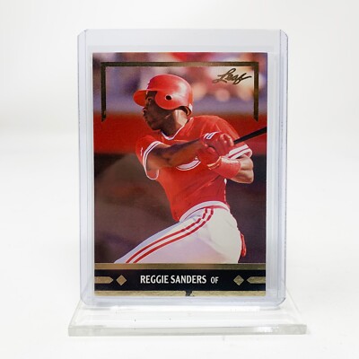Reggie Sanders Rookie - 1991 Leaf Gold Rookies - Cincinatti Reds | eBay