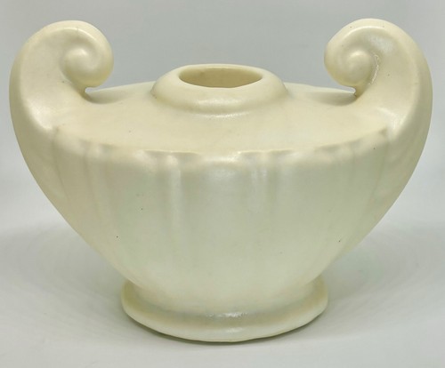 Lamp/Candle Holder McCoy Shawnee or Hull Pottery Style Ivory Ceramic ...