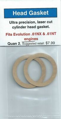 Evolution .61NX & .61NT Cylinder Head Gasket 2 Pack NIP | eBay
