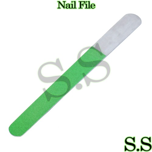 Metal Stainless Steel Nail File Double Sided Manicure Pedicure 18.5 Cm ...