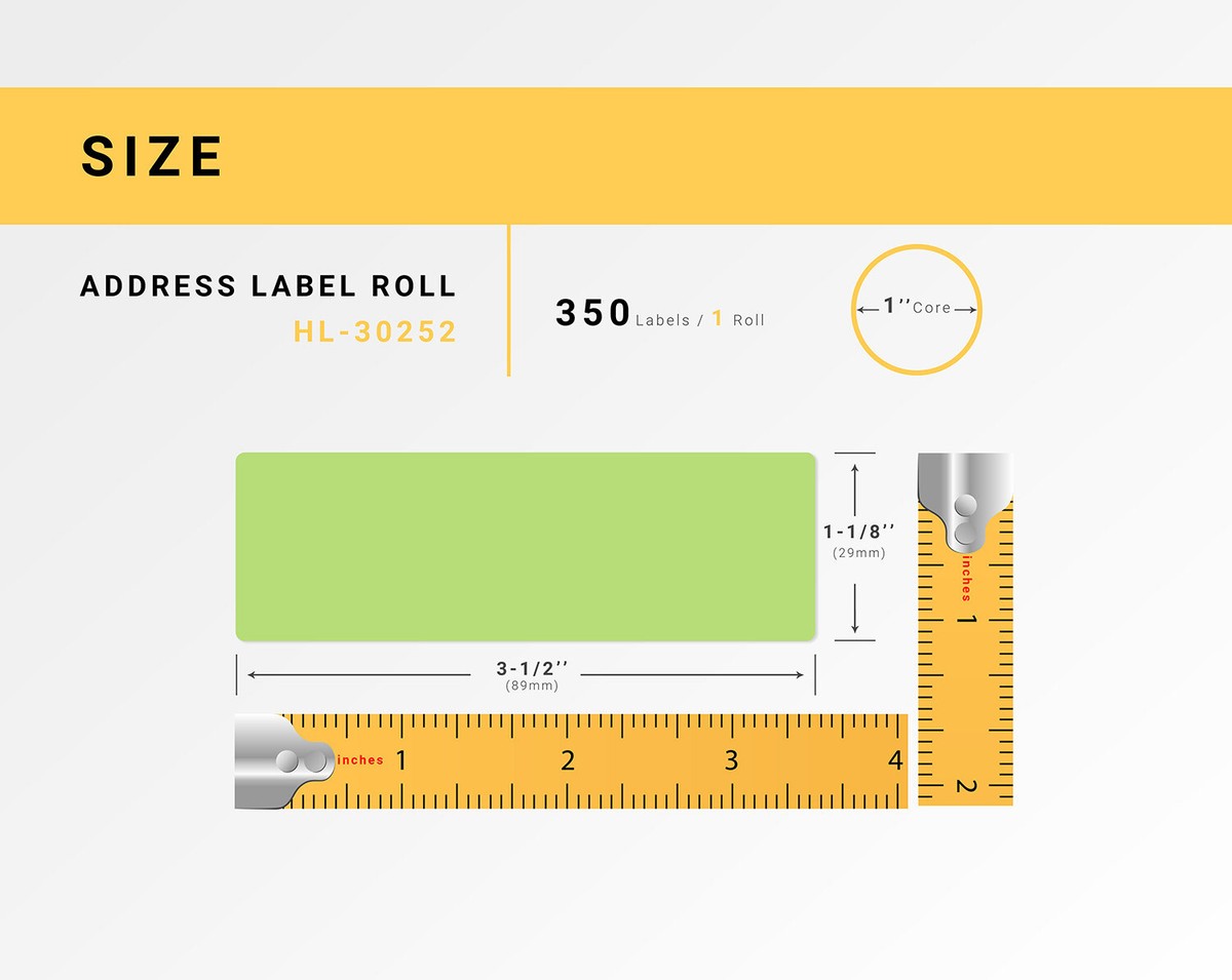 Dymo Address Labels DYMO LabelWriter Green Address Labels - 1 Roll Of ...