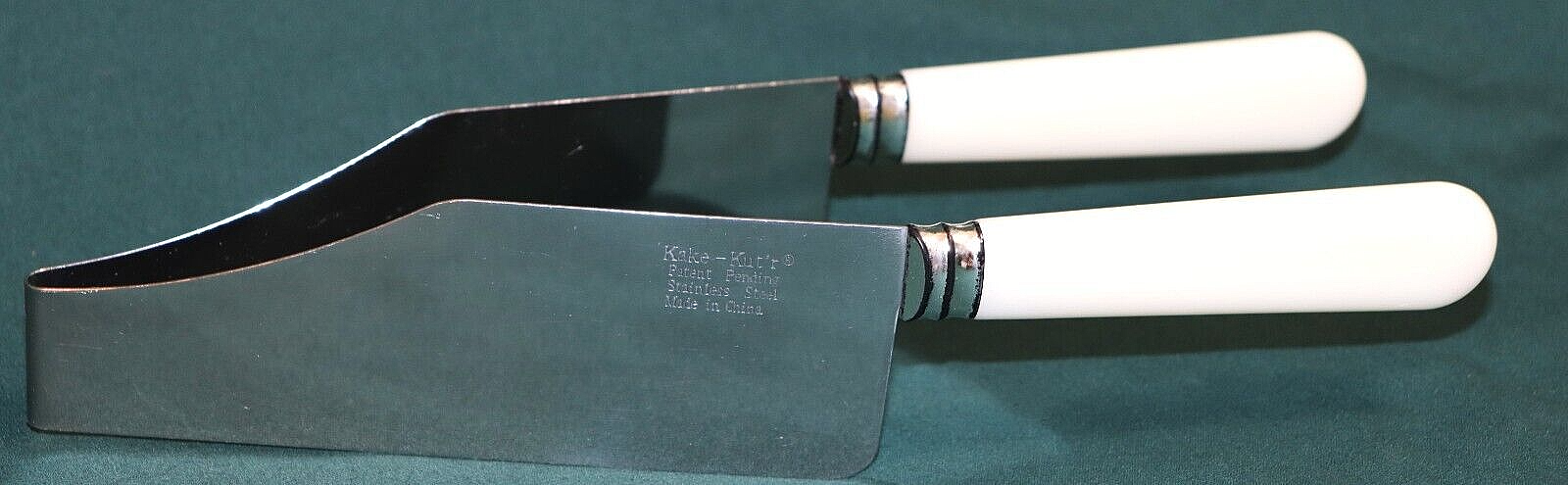 Vintage Kake-Kut’r Stainless Steel Triangle Wedding Cake Pie Cutter ...