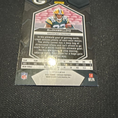 2024 Panini Mosaic - Rookies Marshawn Lloyd #371 Genesis Mosaic Prizm ...