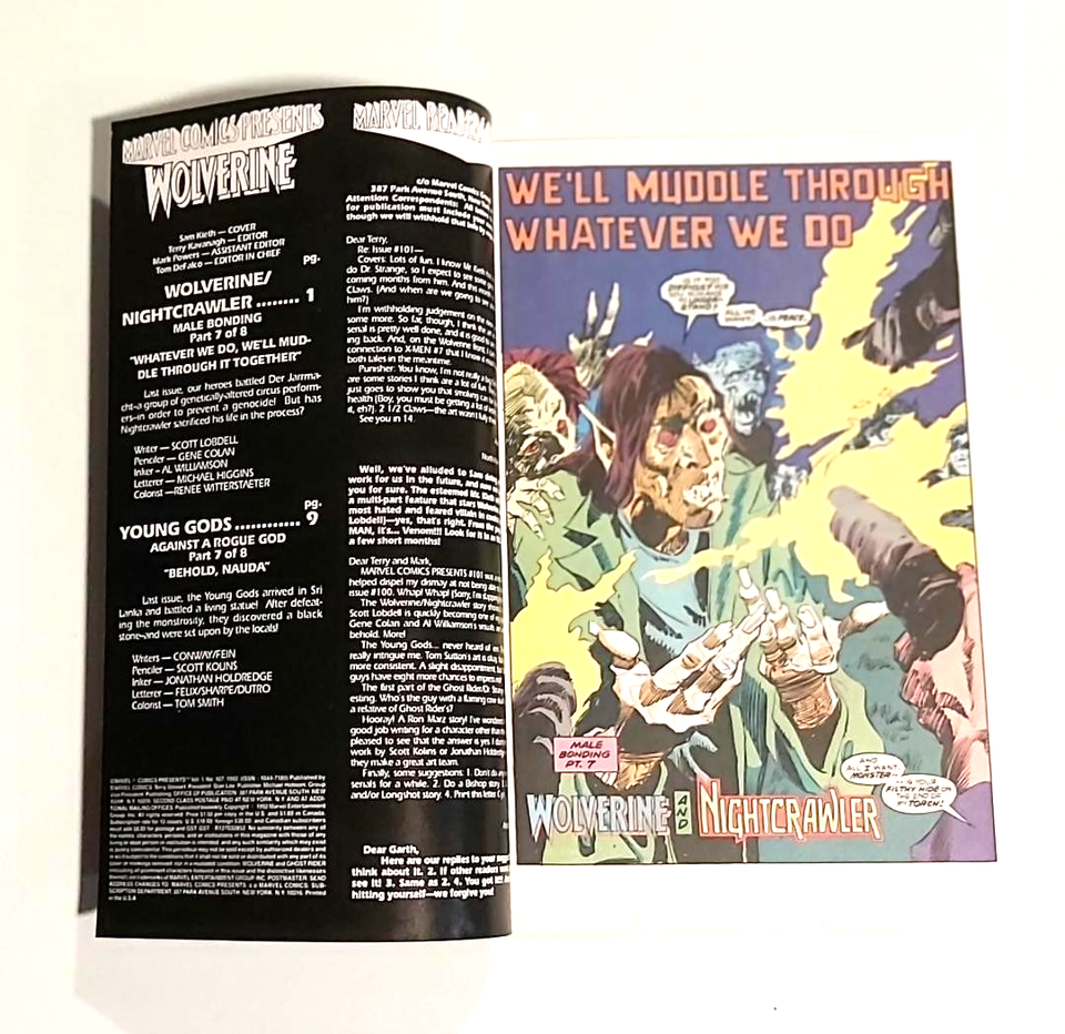 Marvel Comics Presents 107 / Wolverine Ghost Rider / Marvel 1992 / NM ...